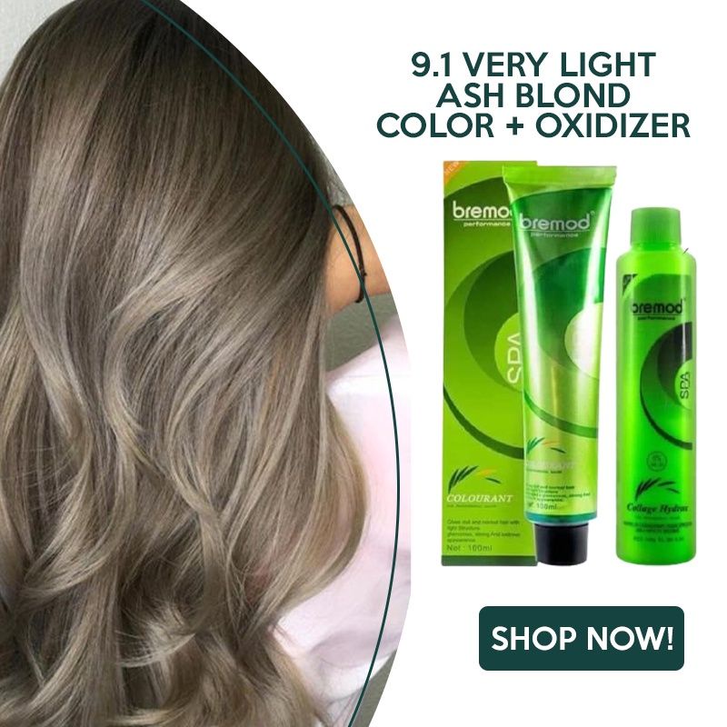 Bremod 9.1 very light ash blond plus oxidizer | Shopee Philippines