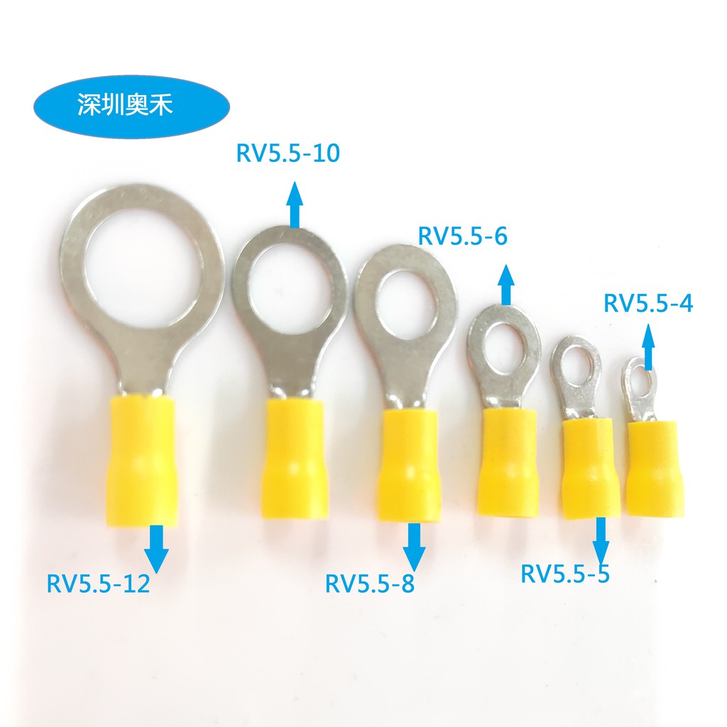 RV5.5-5 RV5.5-6 RV5.5-8 RV5.5-10 RV5.5-12 Circular preinsulated terminal 100 | Shopee Philippines