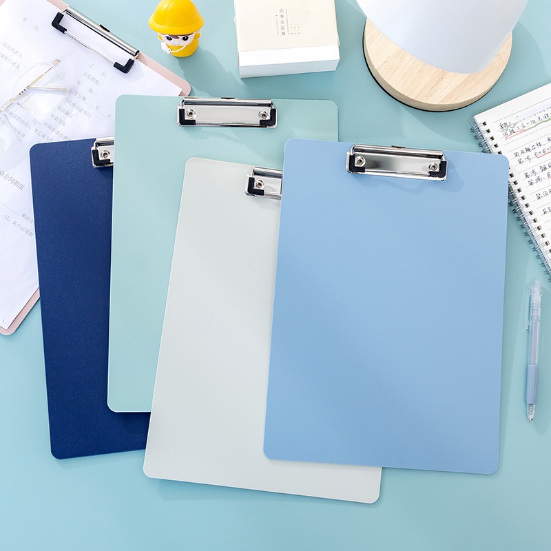 A4 Morandi Clip Board Student Writing Pad Hard Board Clip Pad Folder ...