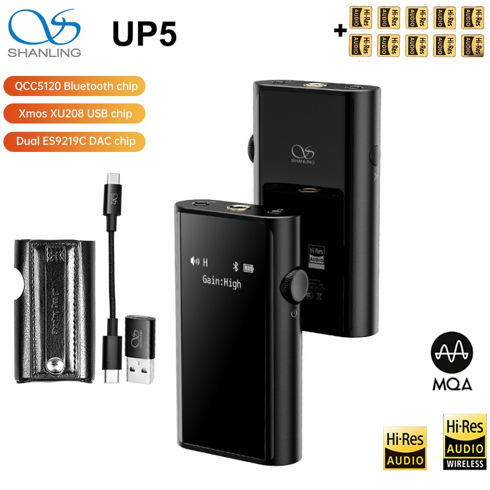 SHANLING UP5 Dual ES9219C Chip MQA Bluetooth USB DAC AMP Headphone ...