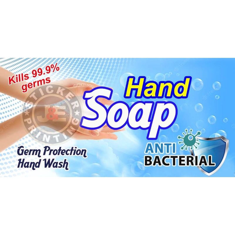 CUSTOMIZED STICKER LABEL FOR HAND SOAP 15PCS. | Shopee Philippines