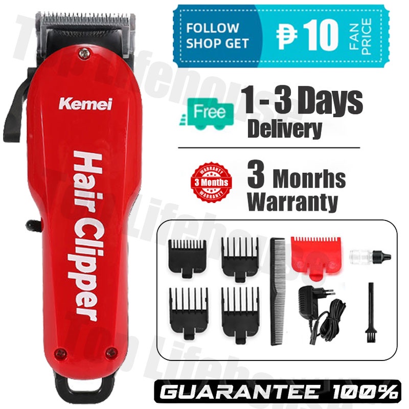 Kemei Razor Hair Cut Rechargeable Hair Clipper Professional Clipper for ...
