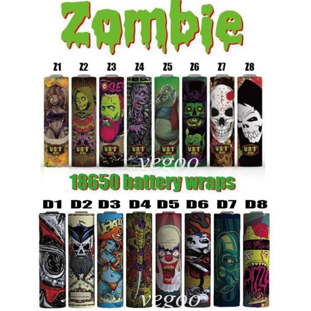 18650 Battery PVC Skin Sticker Shrinkable Wrap Cover Sleeve Heat Shrink ...