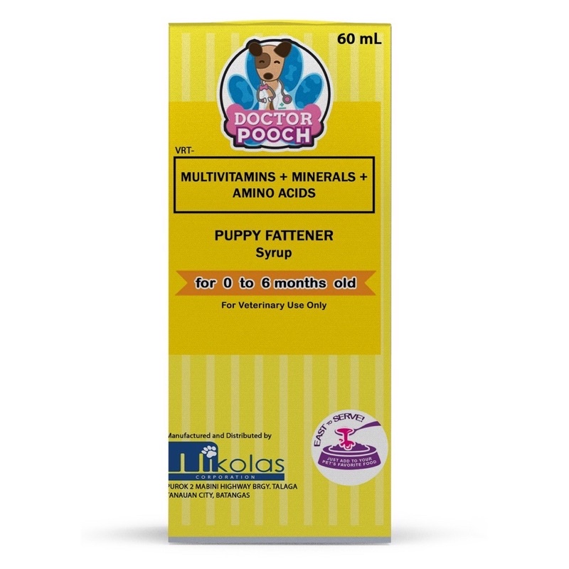 Doctor Pooch Puppy Fattener Syrup Dog Fattener | Shopee Philippines