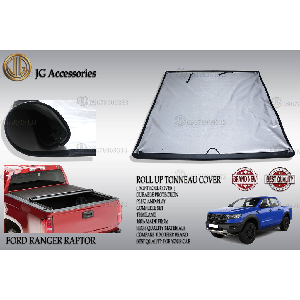 FORD RANGER T8 RAPTOR 2019 - 2021 ROLL UP TRIFOLD COVER SOFT ...