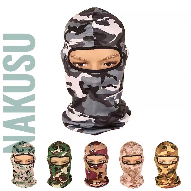 NKS Ice Silk Face Mask Bonet Men Outdoor Cycling Fishing Anti-uv ...