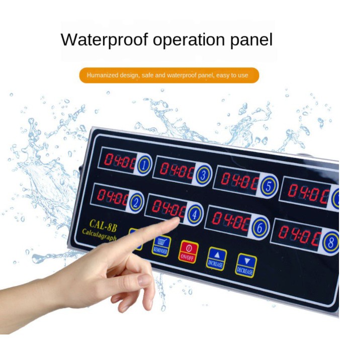 3 Stage Reminder 8 Channel Digital Timer CAL-8B Shaking Timing | Shopee ...