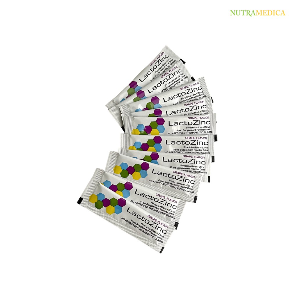 Lactozinc I Probiotics + Zinc I Food Supplement I Powder Drink I 2g 10s ...