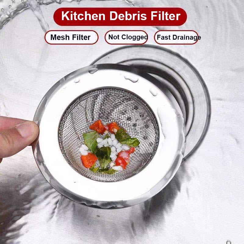 Stainless Steel Bathtub Hair Catcher Stopper Shower Drain Hole Filter