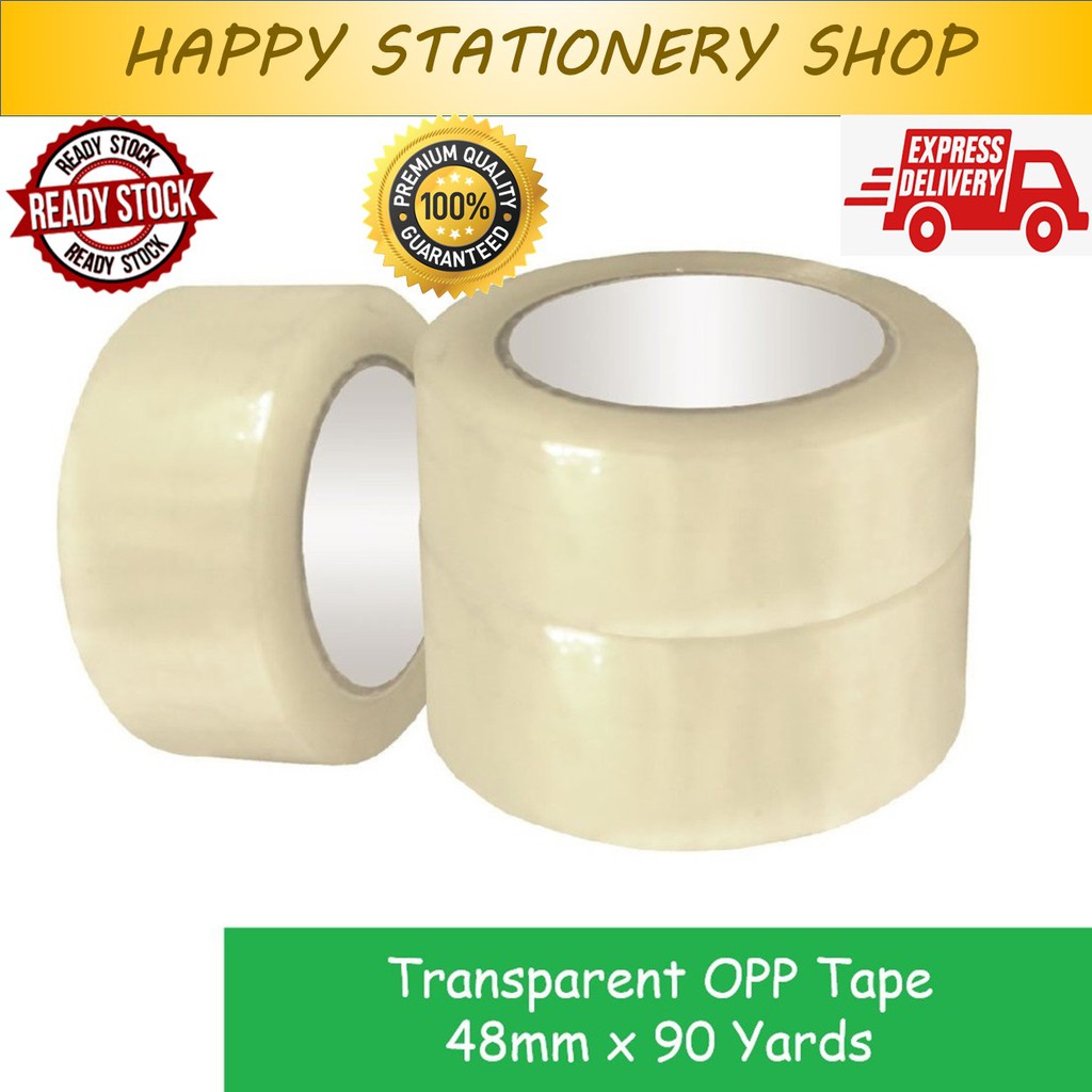 OPP Tape 48mm x 90ydrs (clear) | Shopee Philippines