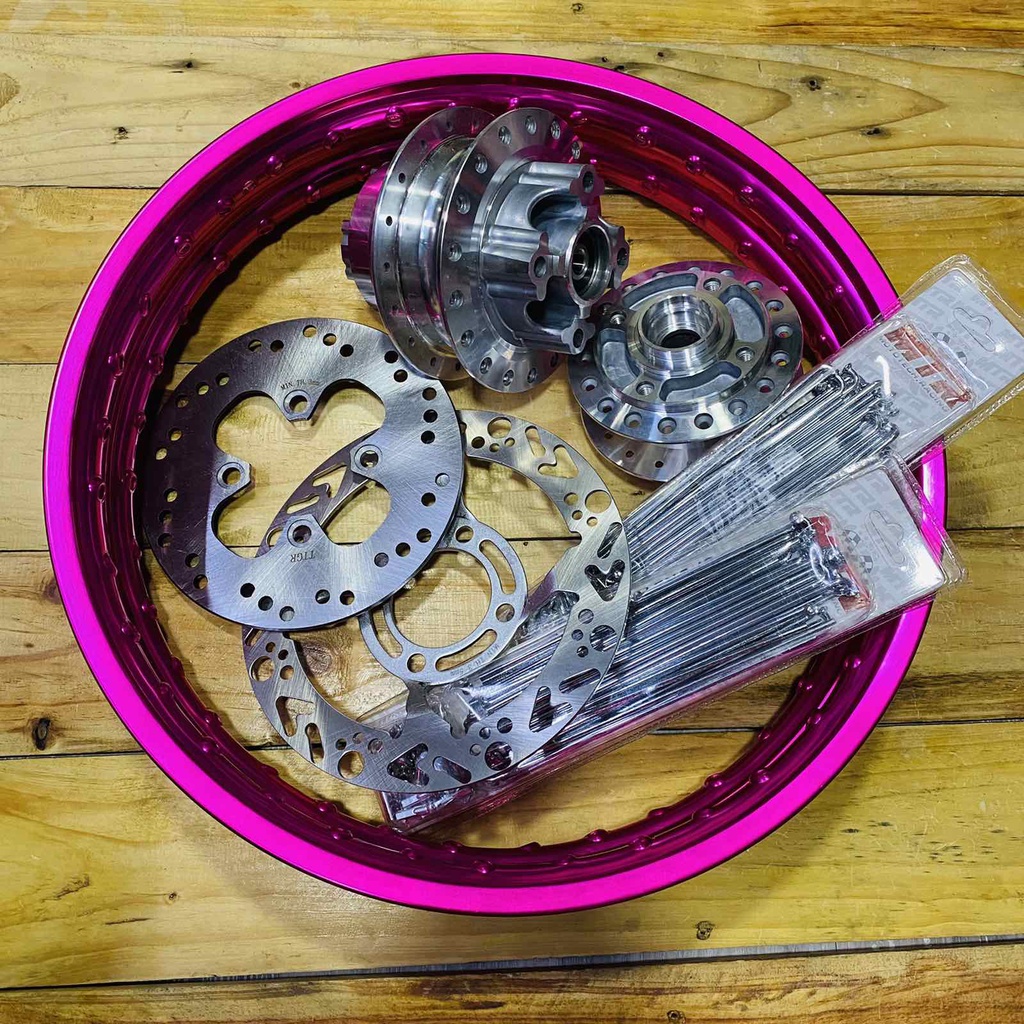 7N's Alloy RIMSET Thailook for Sonic, Rs150 Convertion (Rim set - Hub ...