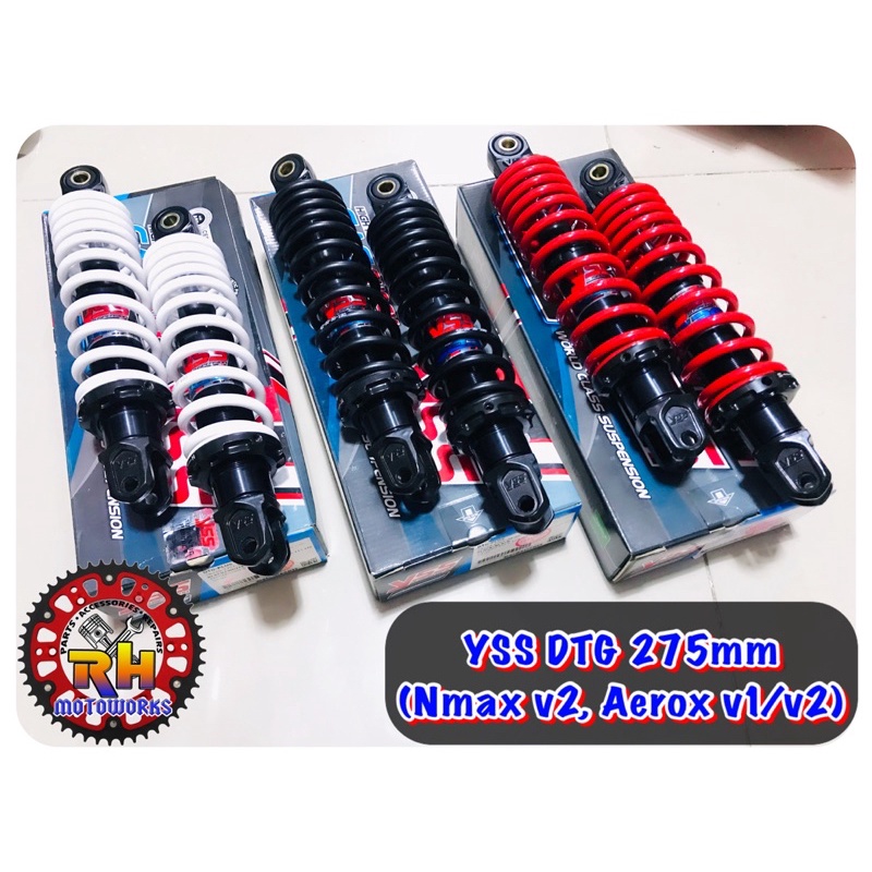 YSS DTG 275mm Dual Shocks (Aerox/Nmax/Nuovo) | Shopee Philippines