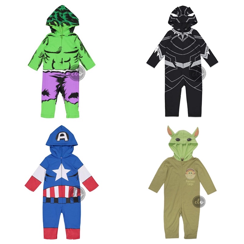 Avengers Star Wars Baby Yoda Captain America Hulk Black Panther ...