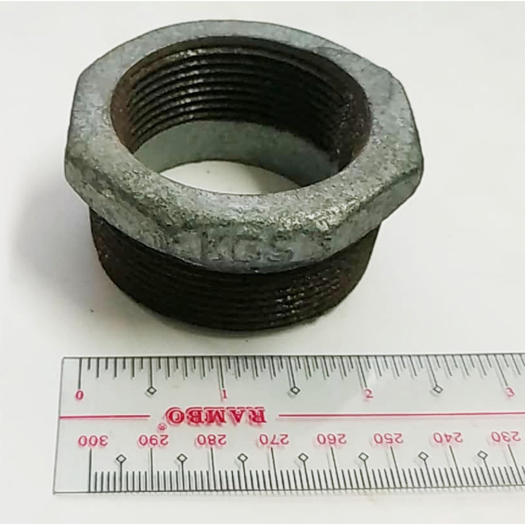 MECH GI BUSHING REDUCER 2" X 1-1/2" SCH40 STANDARD GALVANIZED IRON ...