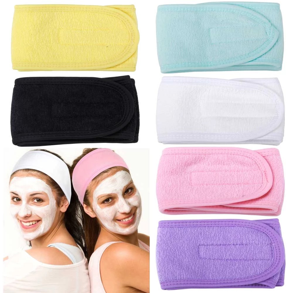 1pcs Eyelash Extension Spa Facial Headband Stretch Towel with Magic ...