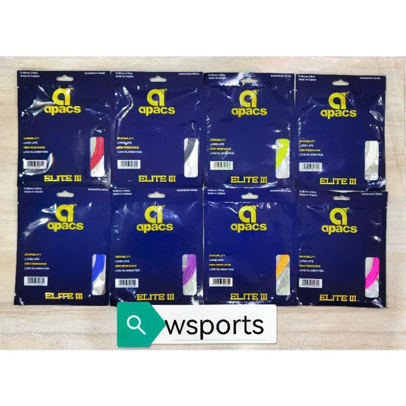 Apacs Elite iii 3 Badminton Strings Original | Shopee Philippines