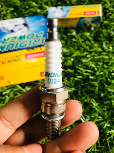 DENSO IRIDIUM SPARK PLUG IU24 long tip for click/aerox/nmax/raider ...