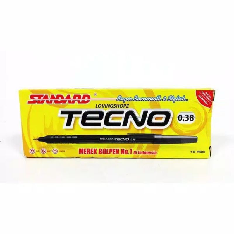 Tecno Standard Pen 0.38mm / Tecno Pen (1Pack/12Pcs) | Shopee Philippines