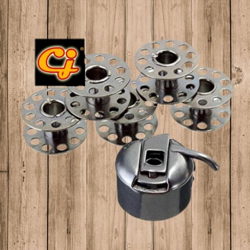 bobbin case + 5 pcs bobbin kanilya for ordinary sewing machine de ...