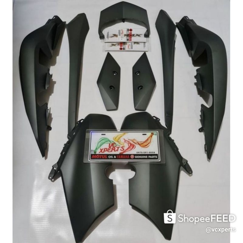 Yamaha xmax 300 accessories Matte Dark Green / Camou Green FAIRINGS ...