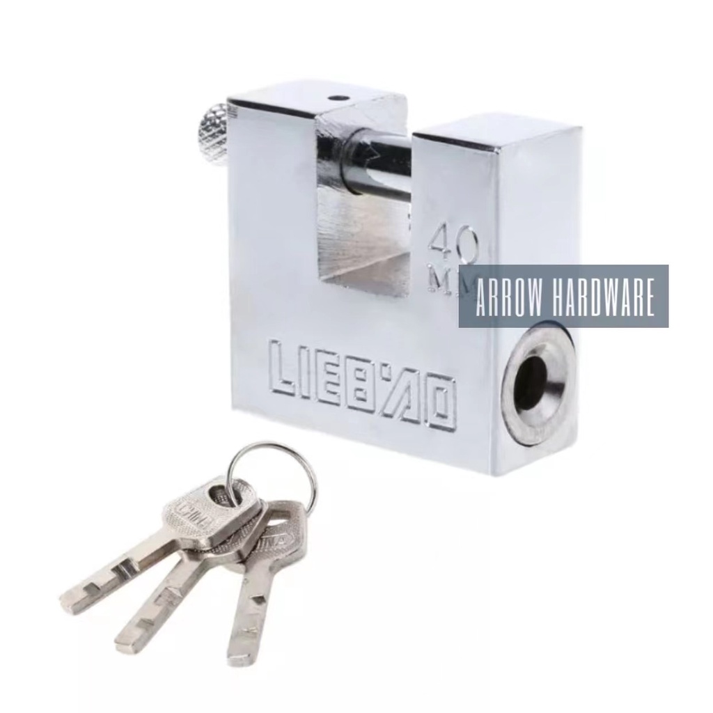 Super Large 90mm Gold Steel Burglar Padlock Security Safety Lock Anti ...