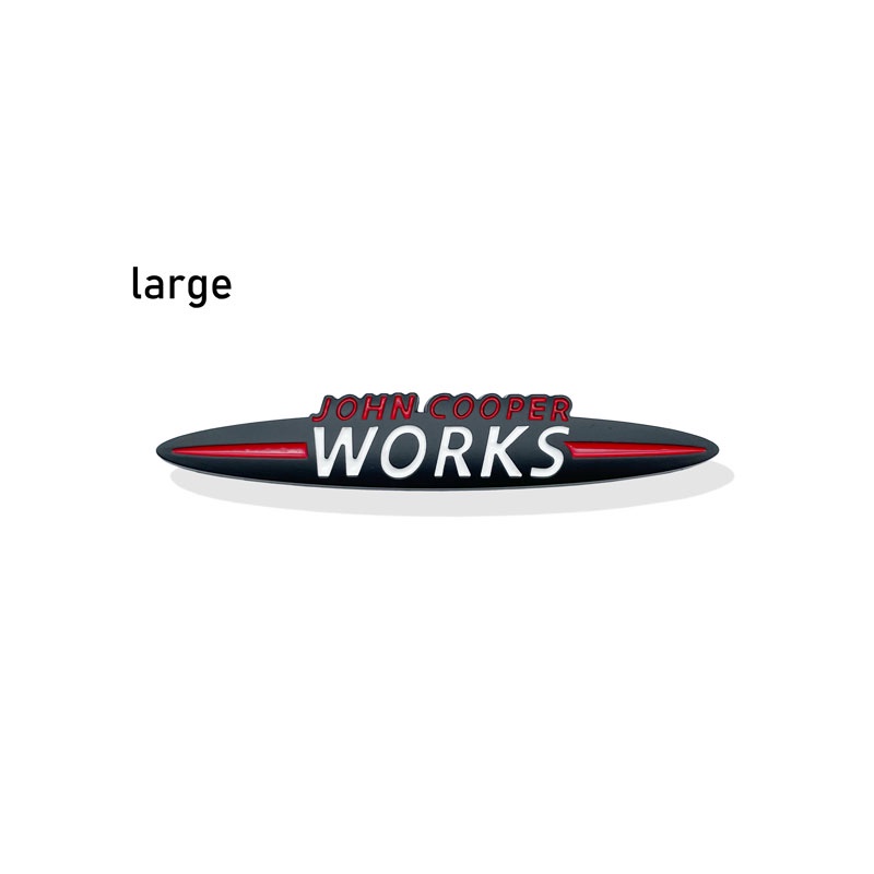 3D Metal Car Badge Rear John Cooper Works Emblem Grille tail sticker ...