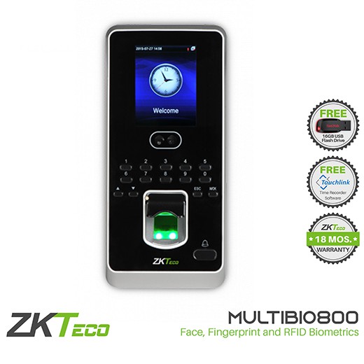 ZKTeco MultiBio 800-H Multi-biometric Access Control and Time Attendance Terminal | Shopee ...