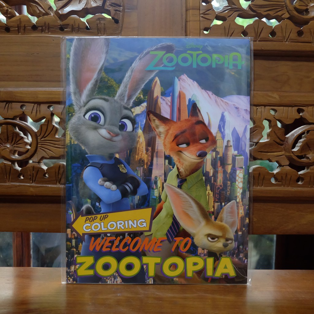 WELCOME TO ZOOTOPIA POP UP COLORING - Disney Zootopia Welcome to ...