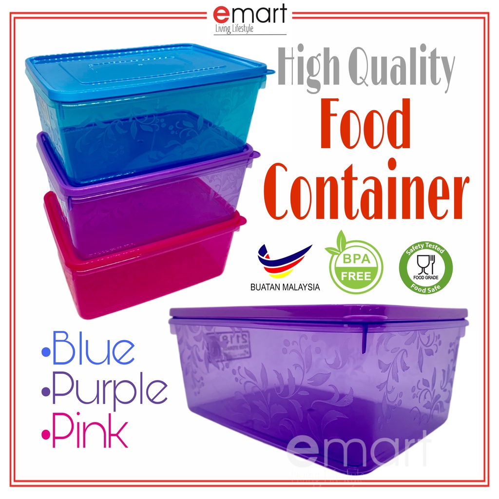 BPA FREE Premium Food Container 2 Liter , Bekas Makanan, Food ...