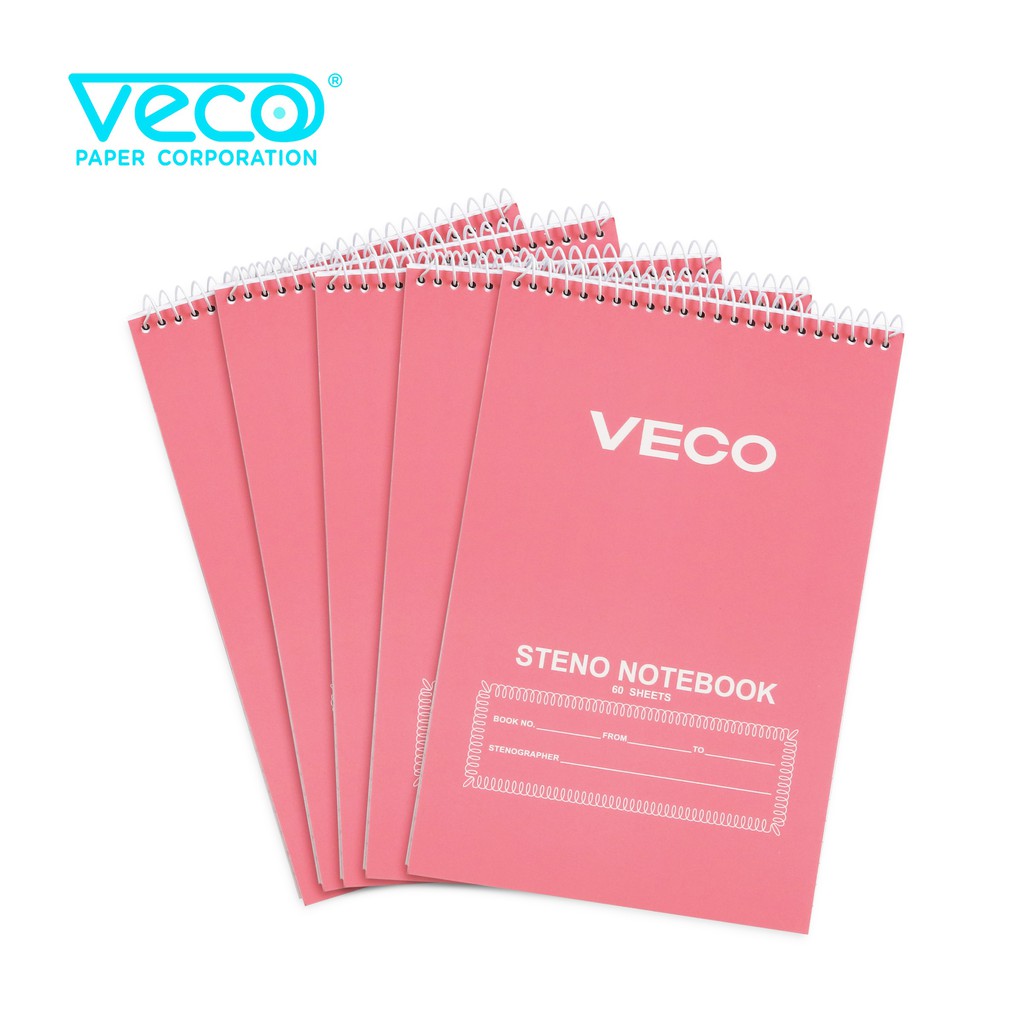 Veco Steno Notebook 60lvs 6x9in 1 color/set of 5 (colors variants: Gold ...