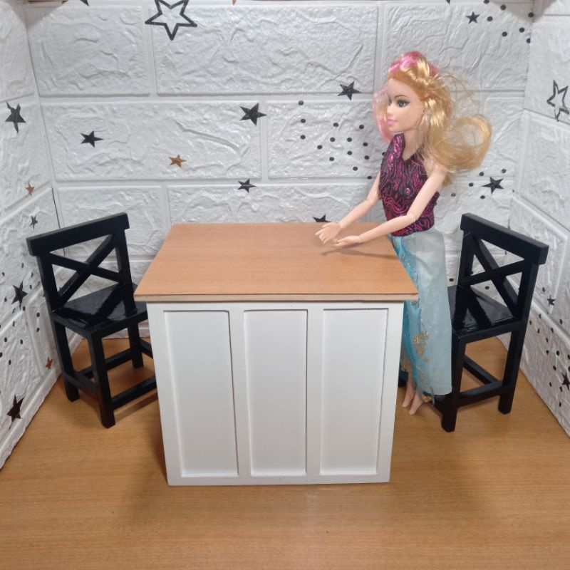 Barbie doll table and chair set (custom by order) | Shopee Philippines