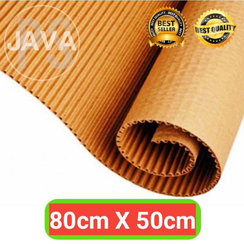 Plain Cardboard Single Face Cardboard Sheet Meter 80cm X 50cm | Shopee ...