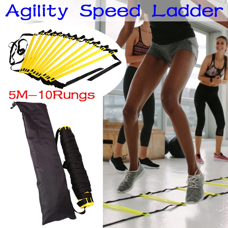 NewAgility Speed Ladder Stairs Nylon Stras Training Ladder ...