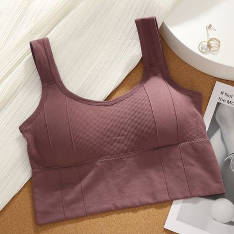 WIHan Korean Padded Crop Top For Women Sports Bra Push Up Bralette Sexy Underwear | Shopee ...