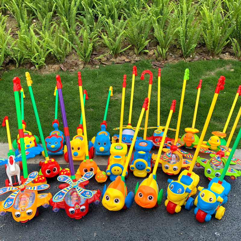 Children Push Toy Cart Push Wheels Toddler Toys with Voice A Stroller ...