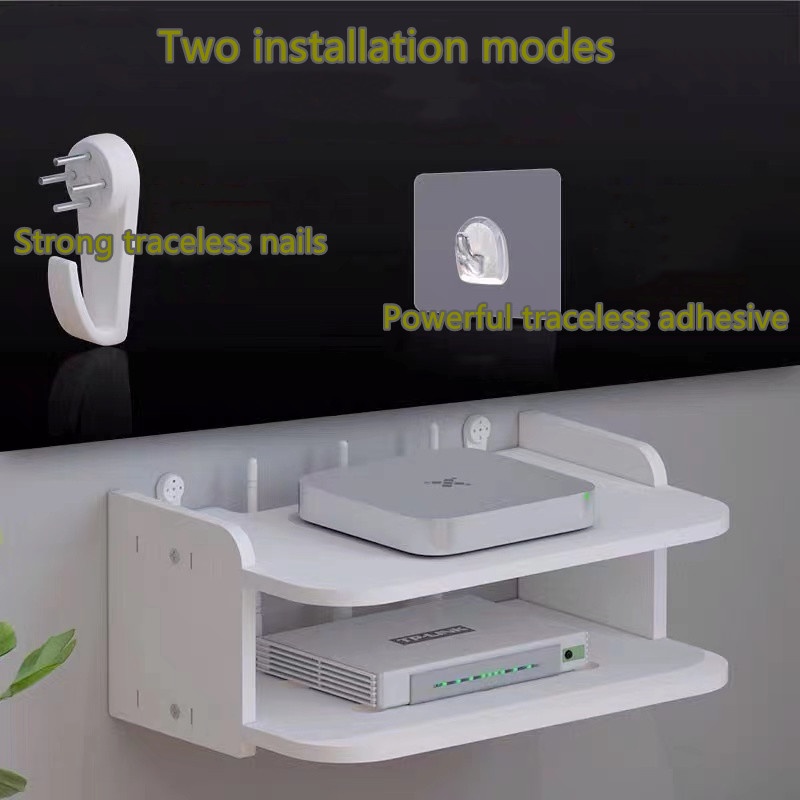 living room TV wall set-top box rack router storage box wall wifi rack1 ...