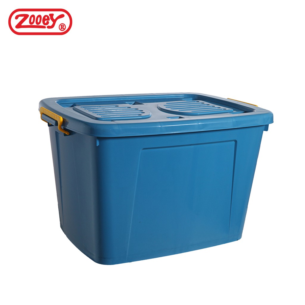 Zooey Chubby Box Small Colored Storage Box/Container 110L | Shopee ...