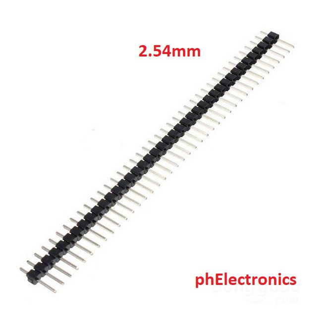 1pc 40Pin 2.54mm Single Row Straight Male Pin Header Connector Strip ...