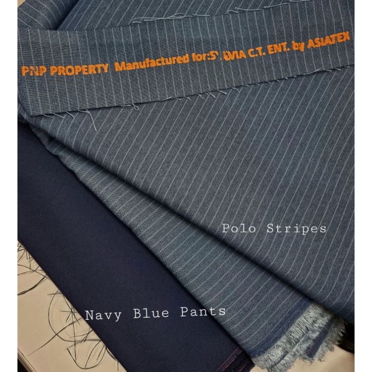PNP Original Uniform Cloth Fabric Polo Pants 58 inches Width | Shopee ...