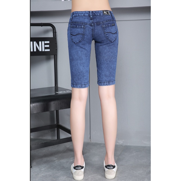ZHIXIN Women's denim shorts Skinny fifth jeans for women | Shopee ...