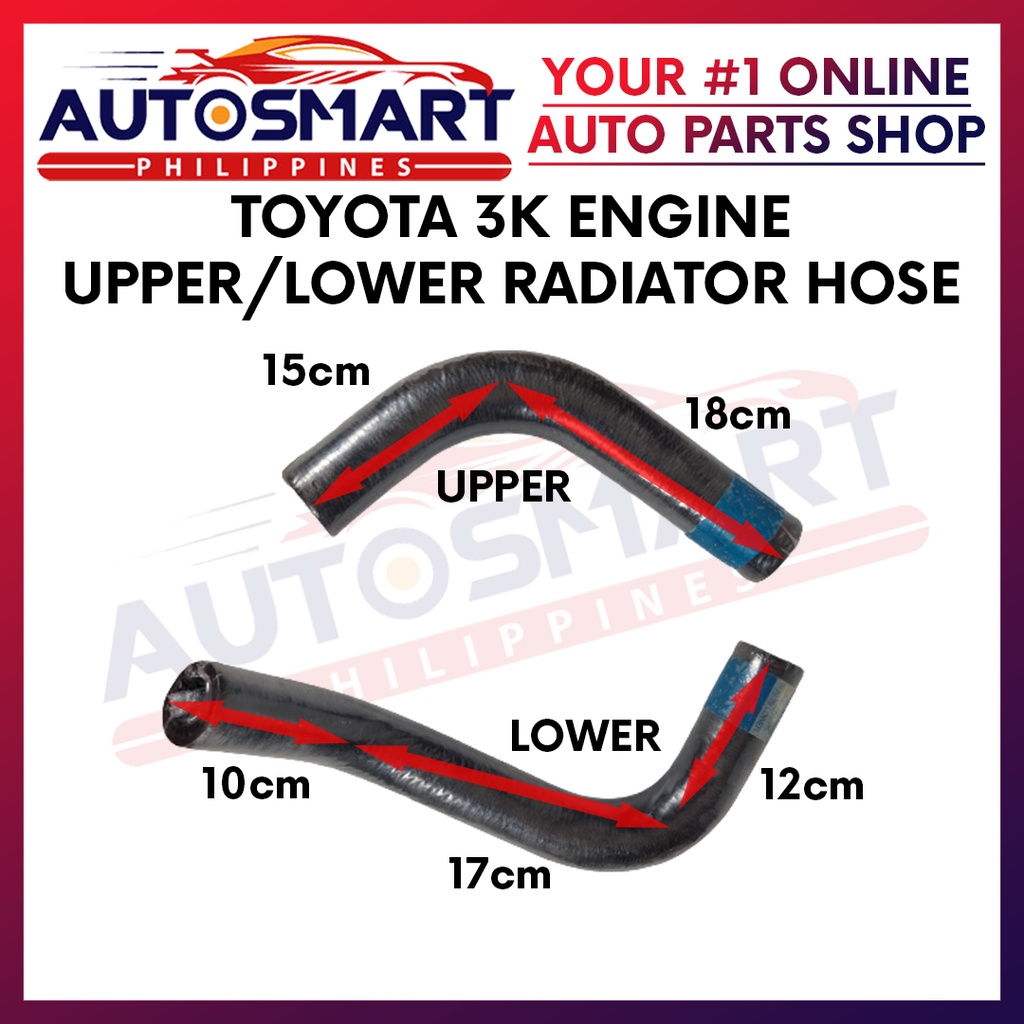 Toyota 3K Engine Upper/Lower Radiator Hose | Shopee Philippines