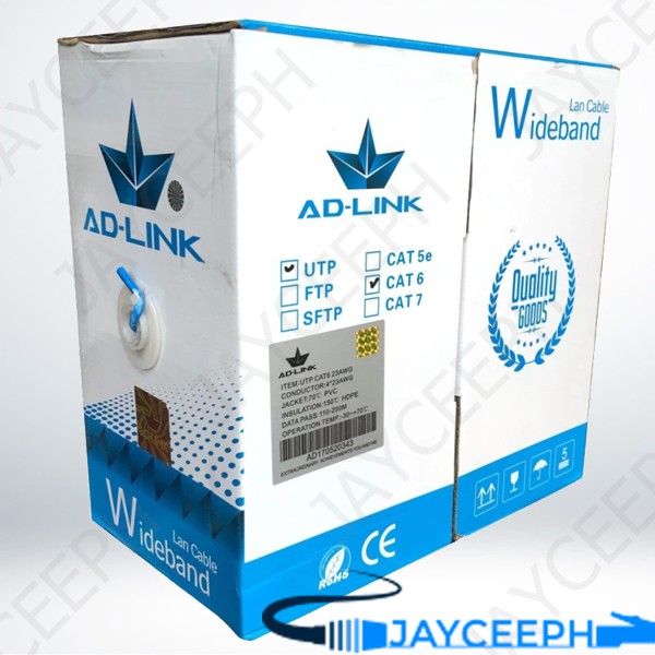 Utp cable cat6 blue indoor Lan cable 1 box | Shopee Philippines