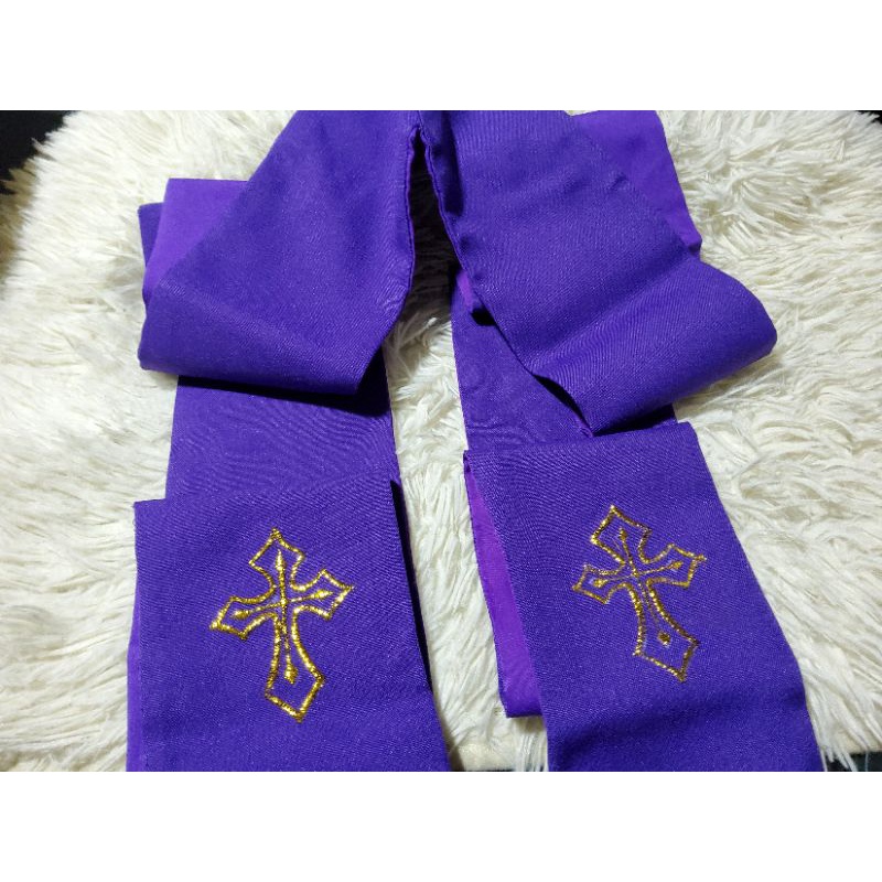 Violet Stole- Confession stole (Simple) | Shopee Philippines