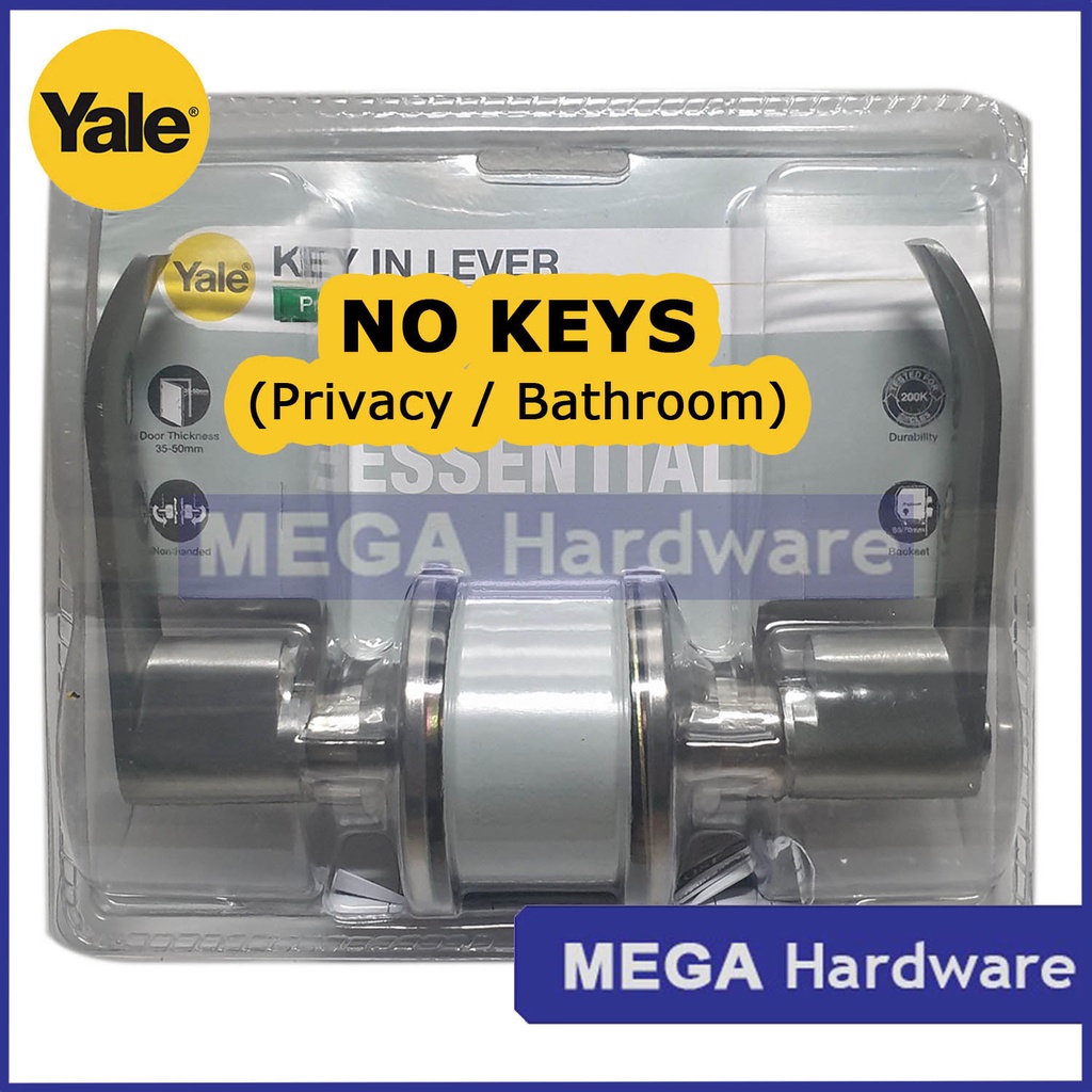 Yale Lever Type KEYLESS Lockset Essential Door Knob VL4422 (Privacy ...