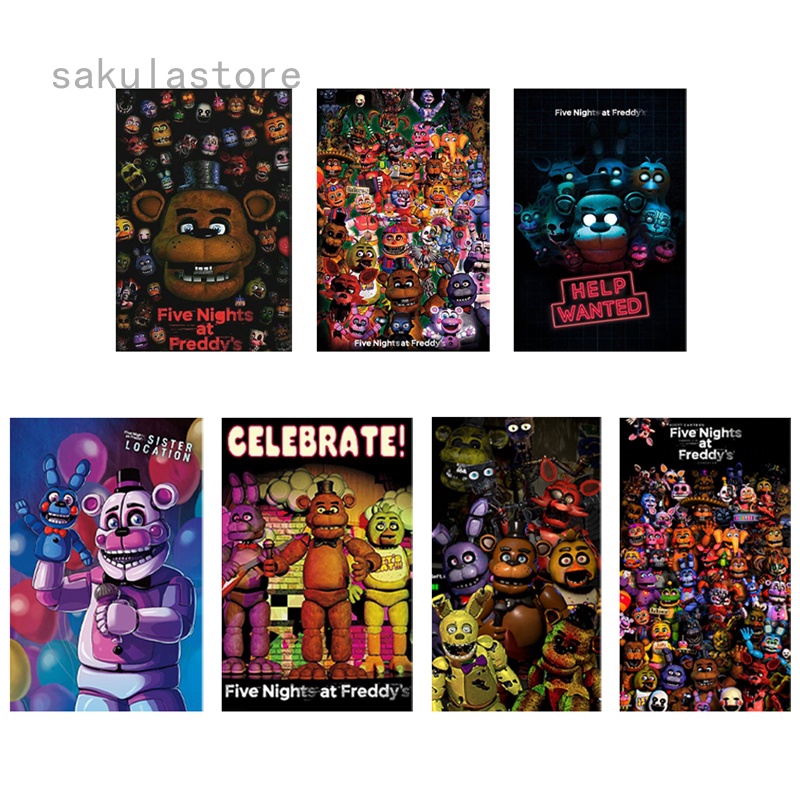 FNAF Five Nights at Freddy's A3 Silk Poster | Shopee Philippines