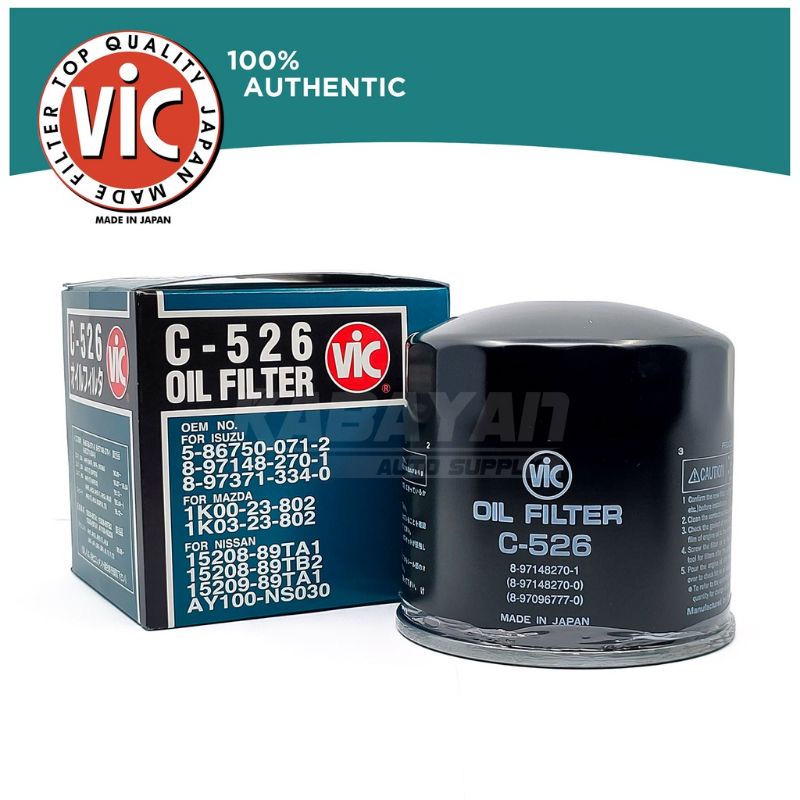 VIC original Oil Filter C-526 for Isuzu Elf 4HF1 4HE1 4HL1 6HK1 1Pc ...