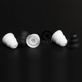 3 Pairs 6 PCS Three Layer Silicone In-Ear Earphone Covers Cap ...