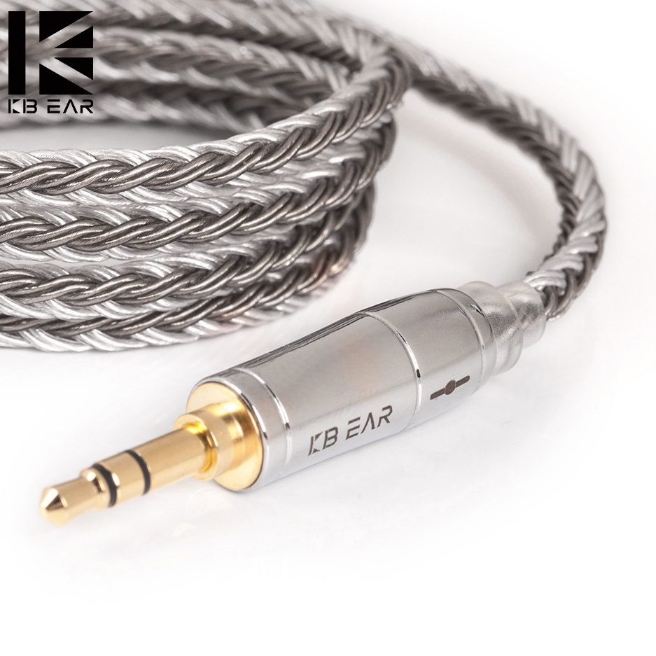 KBEAR 16 Core Silver Plated Balanced Cable 2.5/3.5/4.4MM With MMCX/2pin/QDC Connector For ZS10 ...