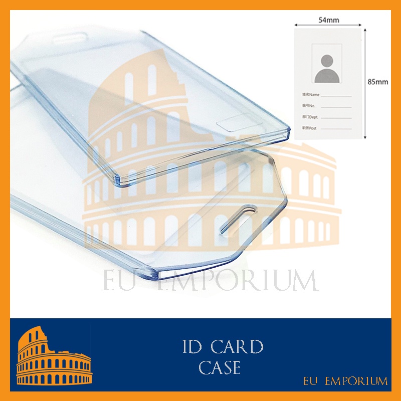 ID Card Holder ID Case Plastic Protector ID Size Silicon Plastic ...