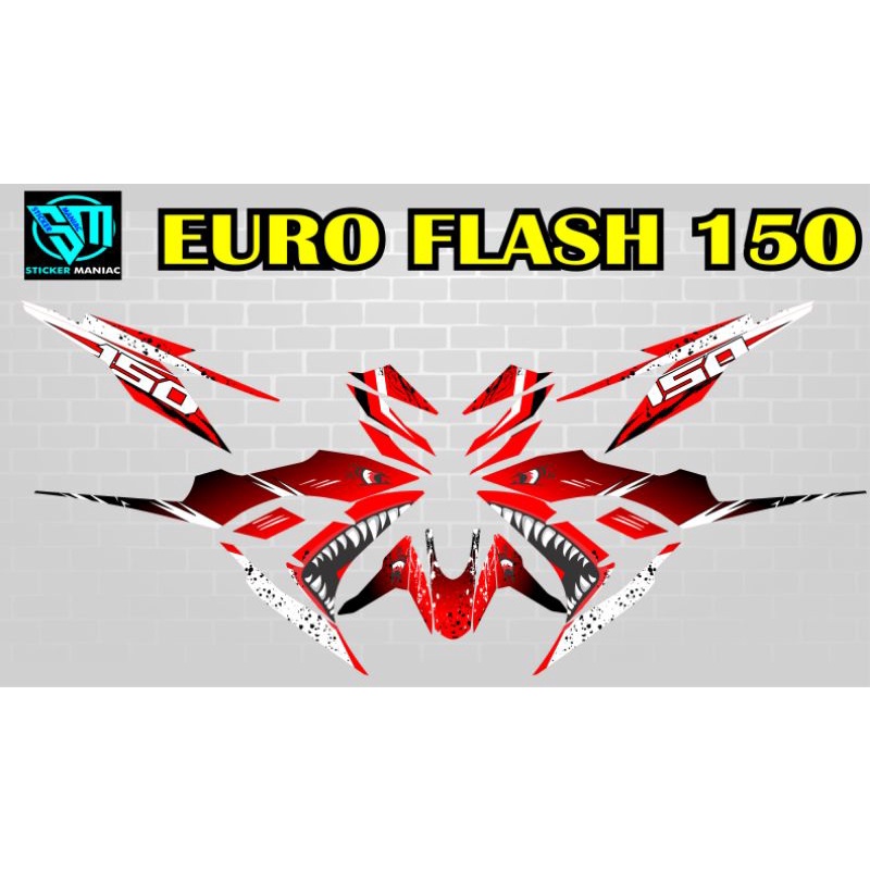 Euro flash 150, Viperman 150 full body decals | Shopee Philippines